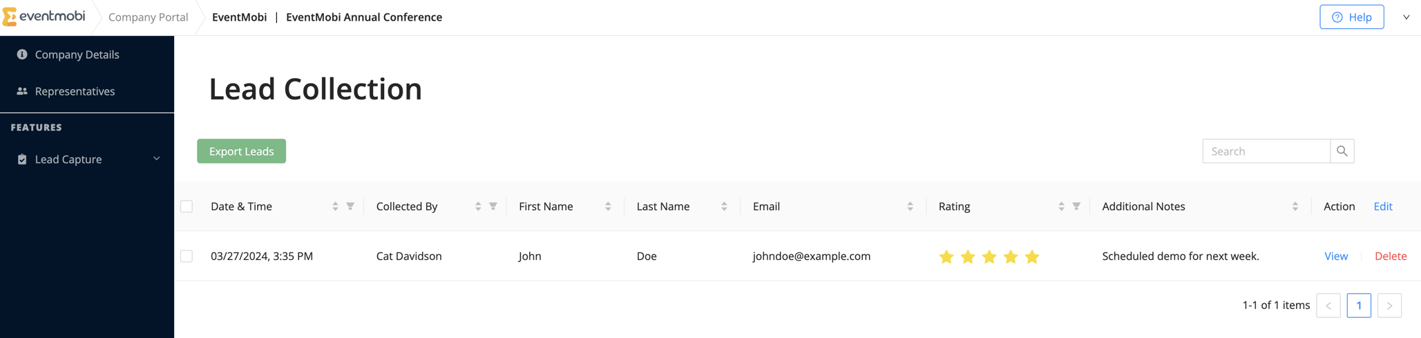 Learn more about EventMobi Lead Capture App